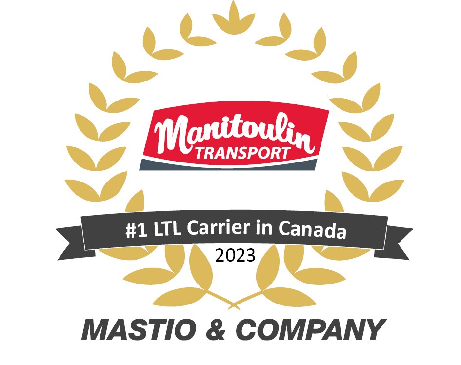 Manitoulin Transport Named #1 LTL Carrier in Canada by Mastio & Company